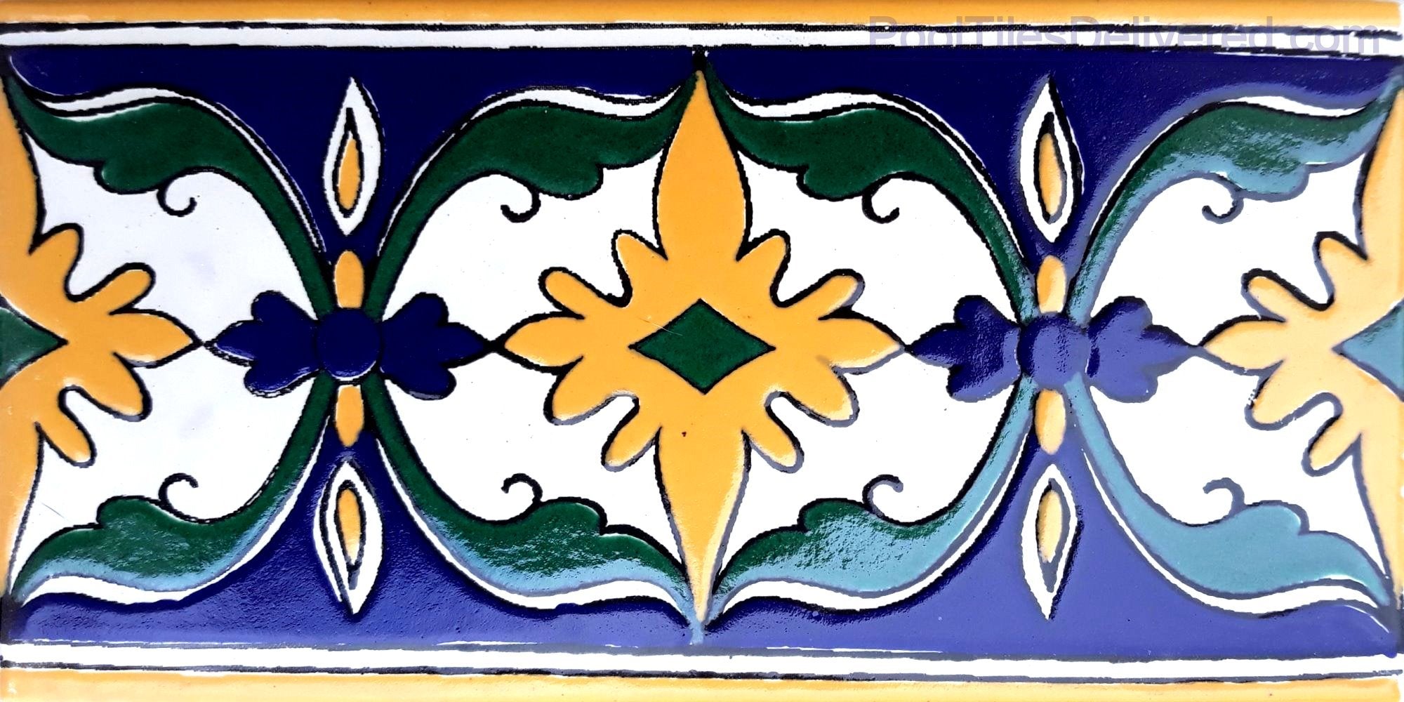 4"x8" Sebastian, Spanish Design – Pool Tiles Delivered